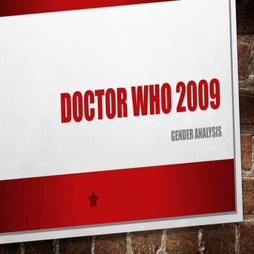 Doctor who 2009 | PPTX