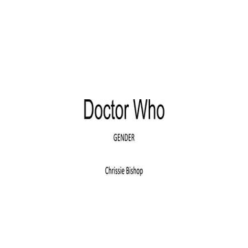 Doctor Who | PPTX | Photography | Arts and Crafts