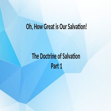 How great is the Salvation given by God. | PPTX
