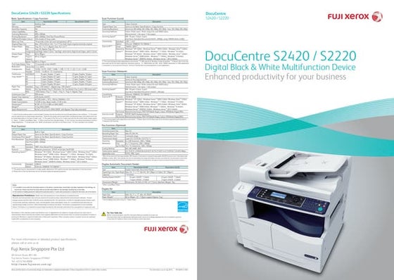 Fuji Xerox DocuWide 3030 Series 3030MF 3030EC 3030EP | PDF | Computer ...