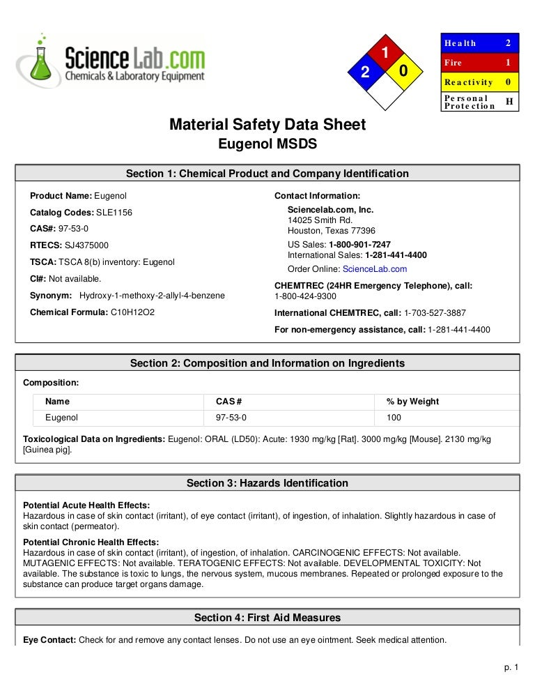 Material Safety Data Sheet Material Safety Data Sheet
