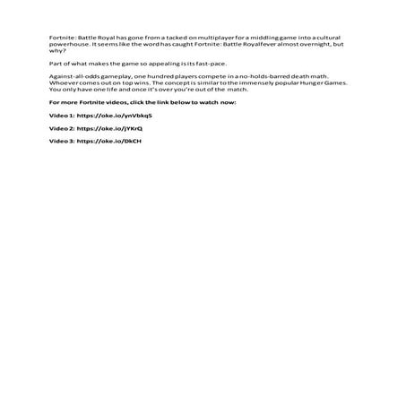 Fortnite | DOCX