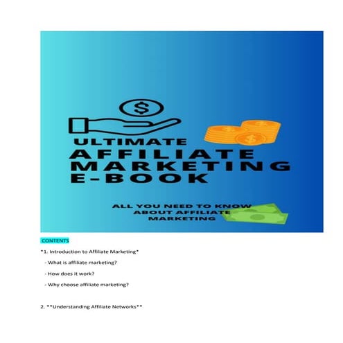 Ultimate Affiliate Marketing E-book | DOC
