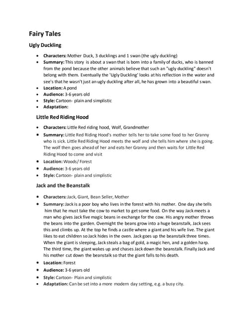 Folk tales and fairy tales | PPT