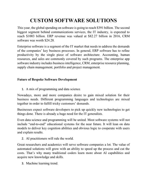 How Custom Software Development is Revolutionizing Businesses Across ...