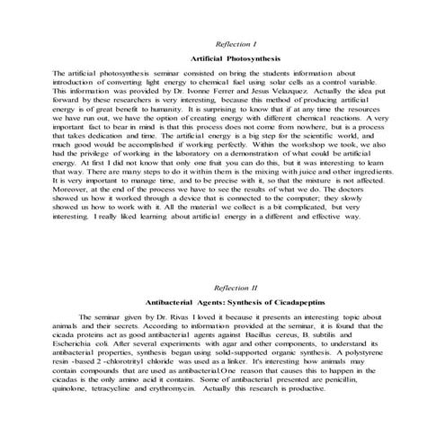 Reflection 1 & 2 | DOCX