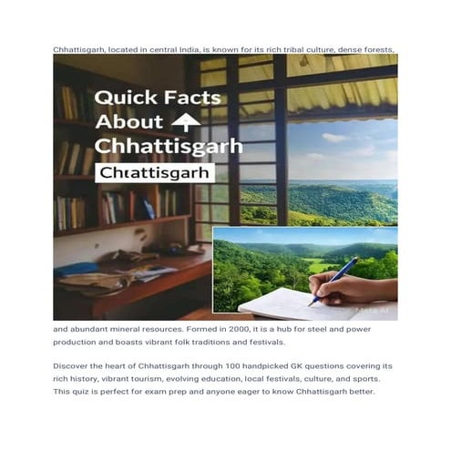 Chhattisgarh important SSC Question Bank-All topics | PDF