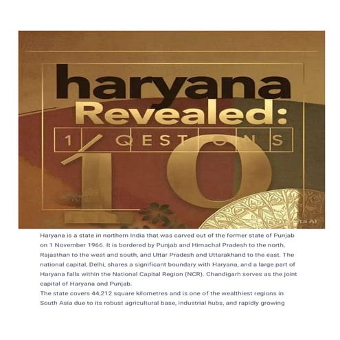 Haryana Important SSC Question Bank-All topics | PDF