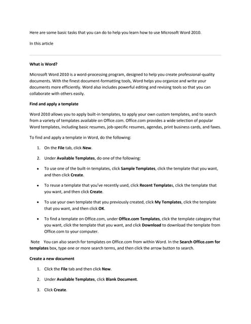 MS Word Interface.pptx