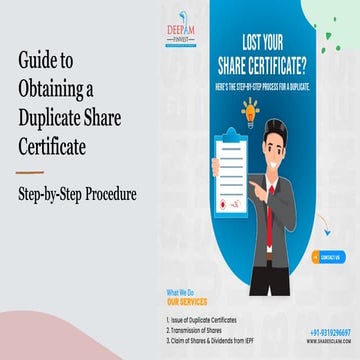 Guide To Obtaining A Duplicate Share Certificate Step By Step