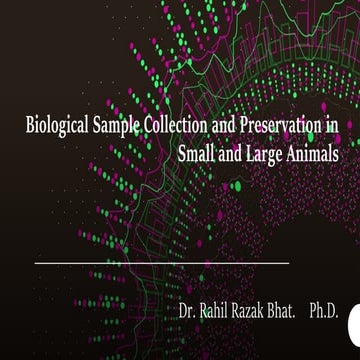 Biological sample collection and preservation | PPTX