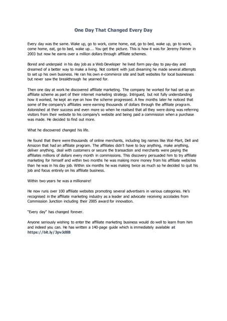 One Day That Changed Everything | DOC