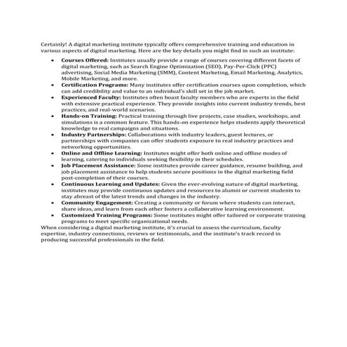 Coursera - Digital Marketing Specialization | PDF