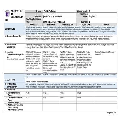 document (4).pdf-Week Quarter 2-4 English | PDF