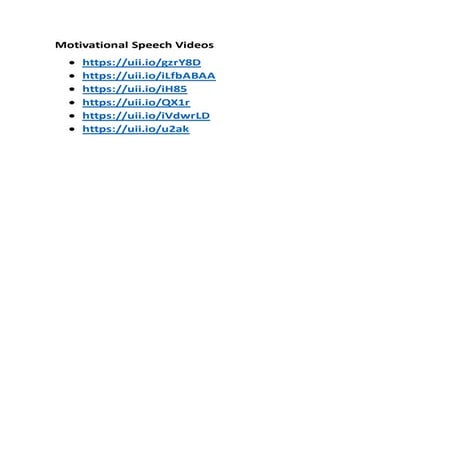 Motivational Speech Videos Docx