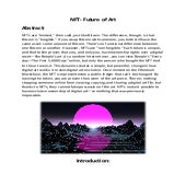 NFT- Future of Art | PDF