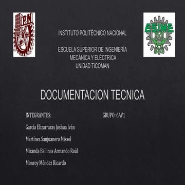 Documentacion-Tecnica.pptx documentos tecnicos | PPTX