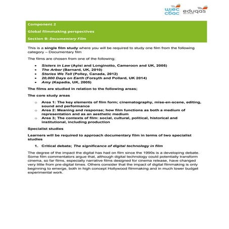 Documentary resource 1-introduction-and-what-is-documentary student | PDF