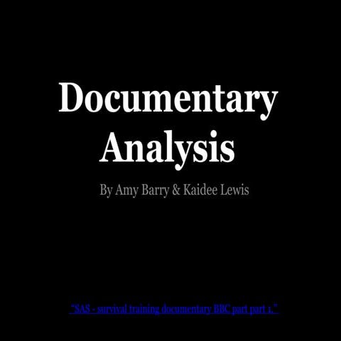 Documentary analysis | PPTX