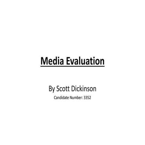 Documentary evaluation | PPT