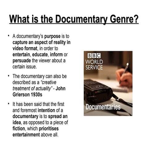 Documentary genre | PPT
