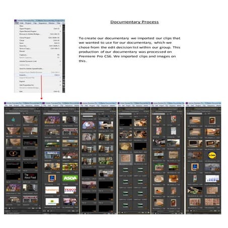Documentary process production | DOCX