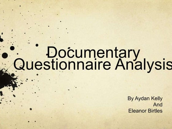 Questionnaire | PDF