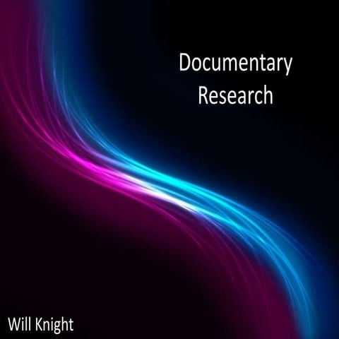 Documentary research #3 | PPTX | Documentary | Genres