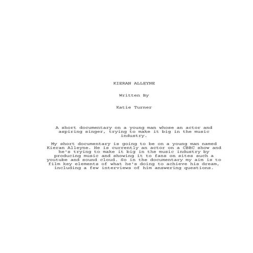 Documentary script | PDF