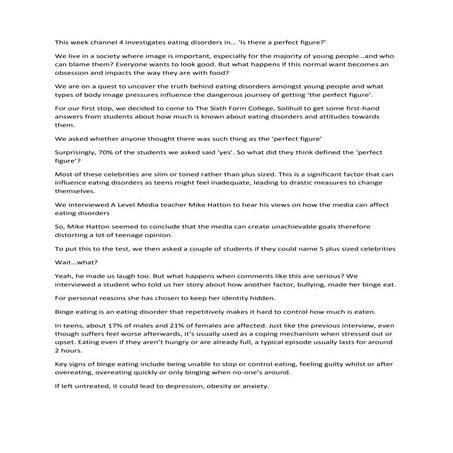 Documentary script (voice over version) | DOCX