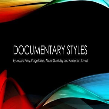 Documentary styles | PPTX