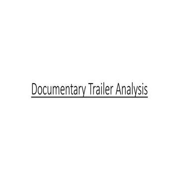 Documentary Trailers.pptx