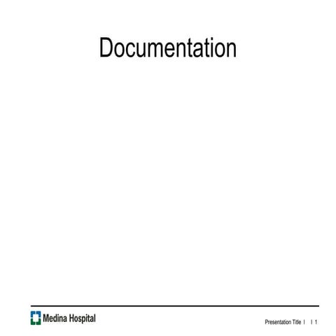 Documentation | PPT | Medical Tests | Medical Health