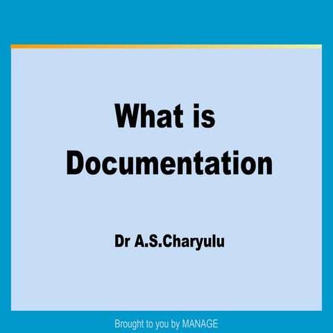 Documentation | PPT