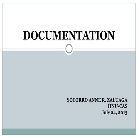 Documentation | PPT