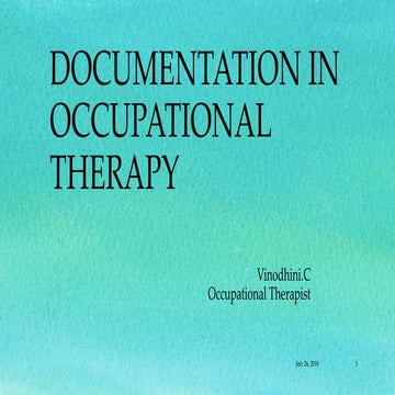 Person Environment Model of Occupational Therapy | PPTX