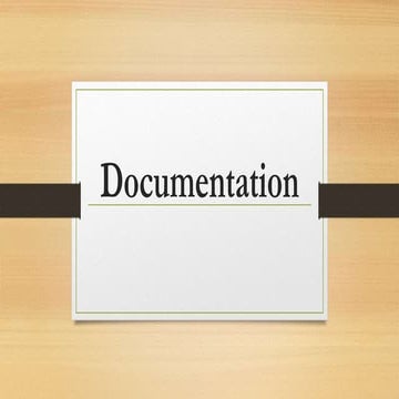 Documentation | PPT