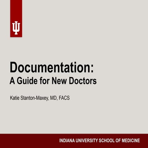 documentation, a guide for new doctors, here we go | PPT
