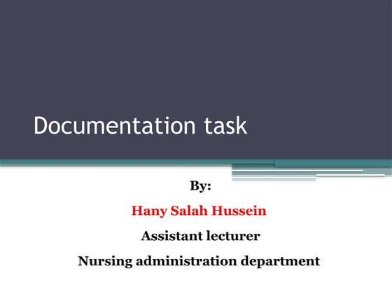 REPORTING IN NURSING | PPT