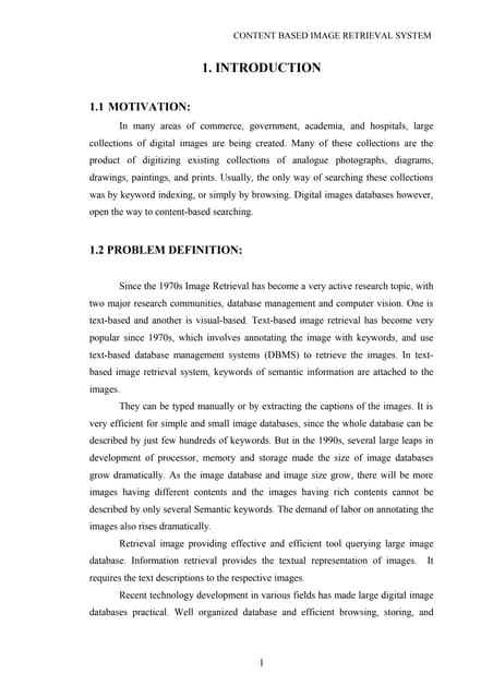 Content Based Image Retrieval System Pdf