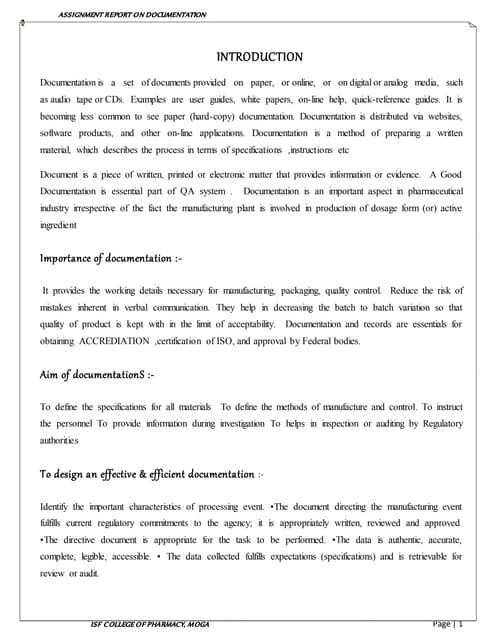 Good Documentation Practices | PPT