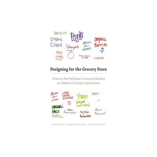 Design Master's Thesis: Designing for the Grocery Store | PDF