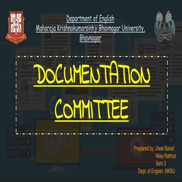 Introduction to Documentation Committee | PPTX