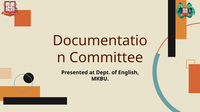 Documentation committee | PPTX