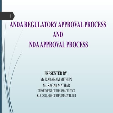 DOCUMENTATION IN ANDA & NDA REGULATORY APPROVAL PROCESS.pptx