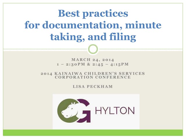 DOCUMENTATION and Filling.pptx