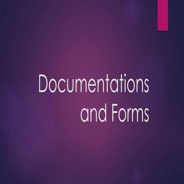 Documentations and forms banking 2 | PPT | Free Download