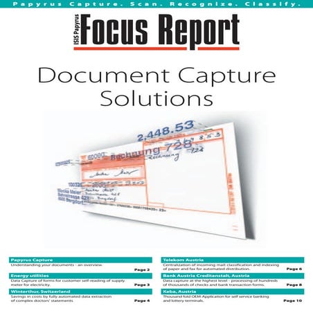 Isis Papyrus Document Capture Solutions | PDF