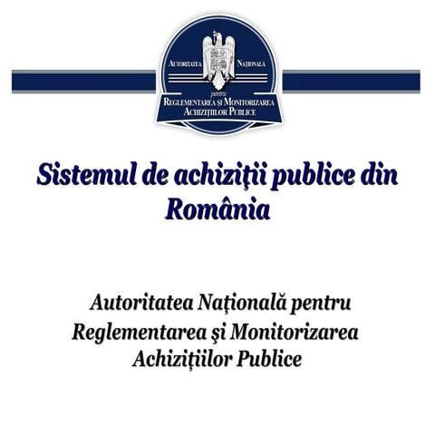 Sistemul de achizitii publice din Romania.ppt