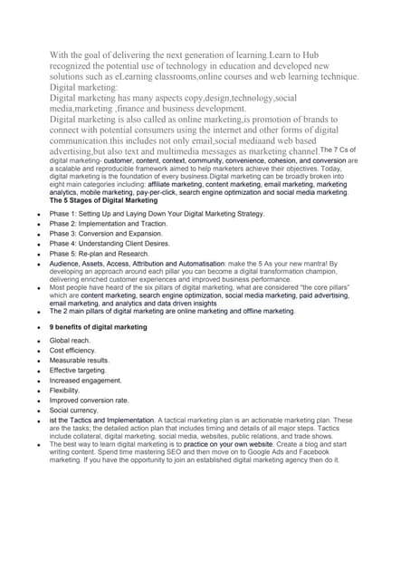 Digital Marketing Full Notes 2024 -2025.pdf | Marketing and Advertising ...